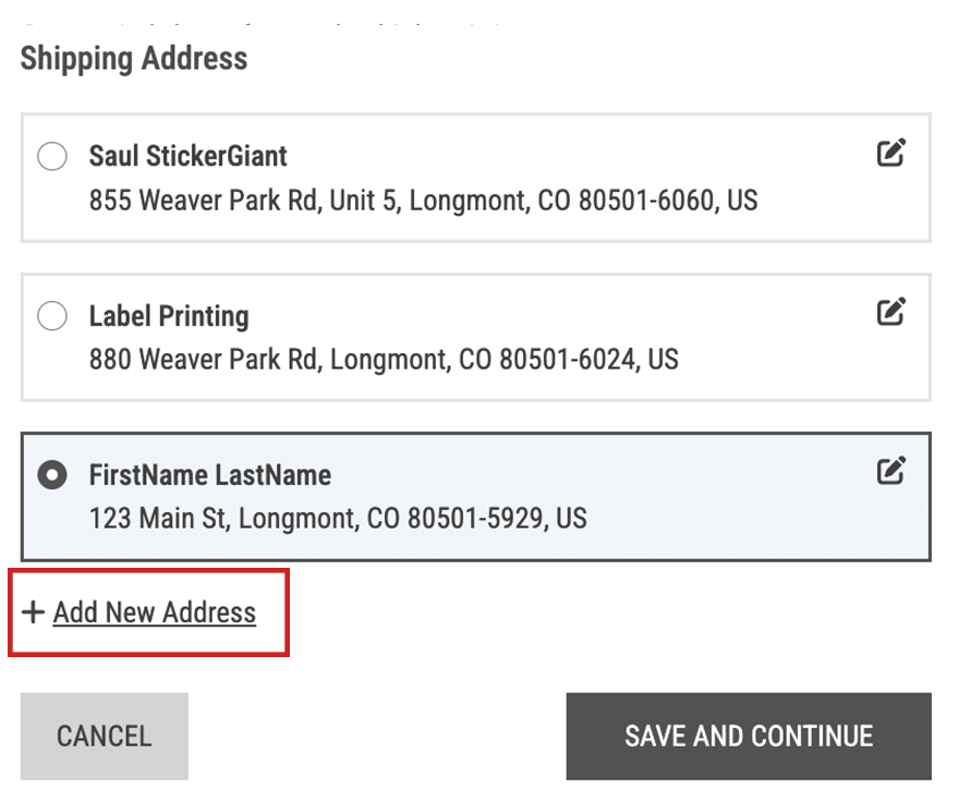 How to manage your Address Book – StickerGiant